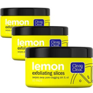 clean & clear lemon exfoliating slices