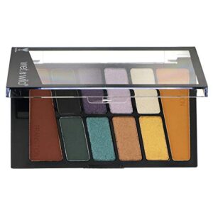 wet n wild color icon 10-pan eyeshadow makeup palette, long lasting, shimmer, metallic, glittery, matte, rich smooth pigment, cruelty free - cosmic collision