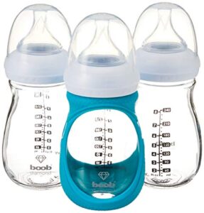 joovy boob diamond 8 ounce 3 piece with turq sleeve, 1.44 pounds