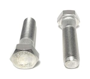 3/8-24x1-1/2 stainless steel hex cap screws pt hex bolts 18-8 (unf) fine thread (10 pcs)