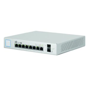 ubiquiti networks 8-port unifi switch, managed poe+ gigabit switch with sfp, 150w (us-8-150w) (renewed)