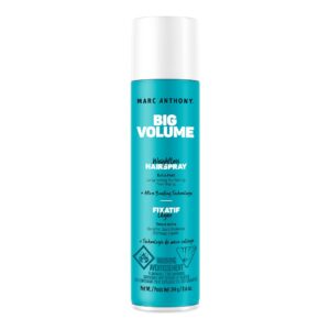 marc anthony volumizing flexible hold hairspray - dream big volume, 8.6 oz - thickening & long-lasting hairspray to make hair thick & full - lightweight & no flake styling for curly & frizzy hair