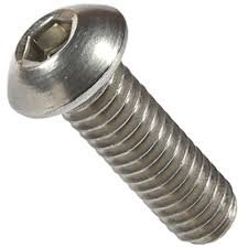 3/8"-24 x 1/2" button head socket cap screw, allen socket drive, 18-8 stainless steel, full thread - quantity 10 - by fastener depot, llc