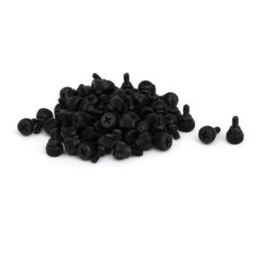 aexit pc computer quality parts case metal thumbscrews thumb screws black 60pcs model:42as625qo301