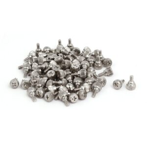 aexit 80 pcs quality parts m3.5x6mm male thread metal computer desktop pc case thumb screws model:19as380qo470