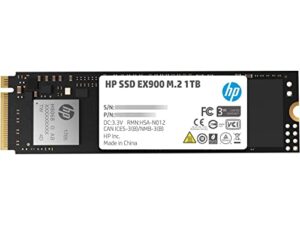 hp ex900 m.2 2280 1tb pci-express 3.0 x4 3d tlc internal solid state drive (ssd) 5xm46aa#abc