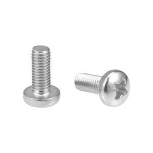 uxcell m8x20mm machine screws pan phillips cross head screw 304 stainless steel fasteners bolts 5pcs