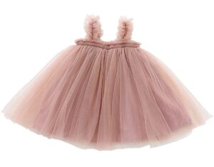 gsvibk baby girls tutu dress toddler tulle tutu dress infant long sleeve cotton dresses princess party dress 12m pink 708