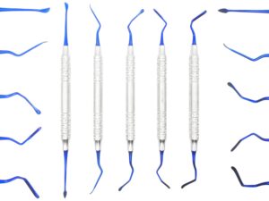 vista tunneling procedure kit (5 pcs, blue plasma coating) dental periodontologist gum repositioning artman brand