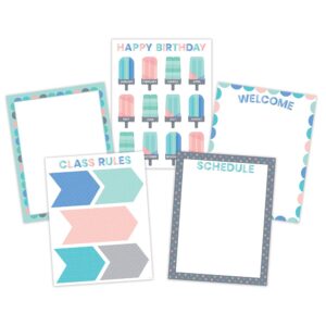 creative teaching press calm & cool classroom essentials 5-chart pack, ctp 8743