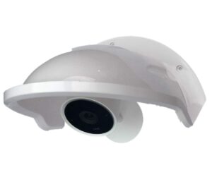 universal sunshade rainshade camera cover shield for outdoor nest/nest iq camera - white