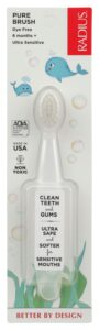 radius ultra sensitive pure brush baby toothbrush, 1 ea