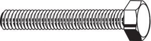 1/2"-13 x 6" ss grade 316 unc tap bolt, 5 pk.