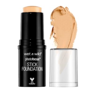 wet n wild photo focus matte foundation stick makeup, soft ivory | vegan & cruelty-free