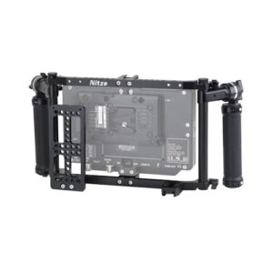 nitze director's monitor cage with adjustable handles for up to 9 inch lcd monitor universal monitor cage - jsq-002