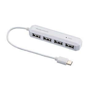 digio2 usb 2.0 type-c 4-port hub white z4120