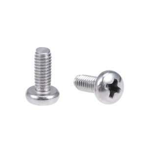 uxcell m4x10mm machine screws pan phillips cross head screw 304 stainless steel fasteners bolts 20pcs