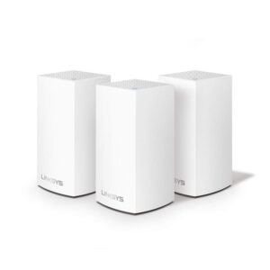 linksys velop dual band intelligent mesh wifi system ultra-fast and full-strength mesh wi-fi, handles 50+ devices, mu-mimo technology - white (ac1200)