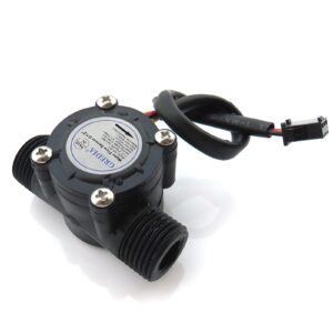 gredia 1/2" water flow sensor food-grade switch hall effect flowmeter fluid meter counter 1-30l/min