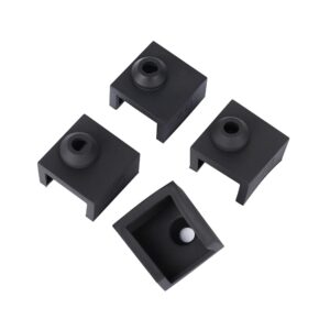 4pcs official creality 3d printer hotend silicone sock heater block silicone cover for ender 3/ender 3 pro/ender 3 v2/ender 5 pro/cr-10 10s s4 s5