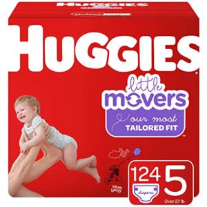 huggies overnites nighttime diapers, size 5 (124 count)