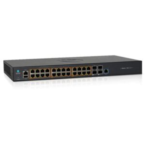 cambium networks cnmatrix ex2028-p, intelligent ethernet poe switch, 24 1g and 4 sfp+ fiber ports (mx-ex2028pxa-u)