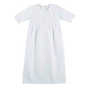 stephan baby stephan baby keepsake cotton knit baptism gown in 2 styles, baby boy, fits 0-3 months