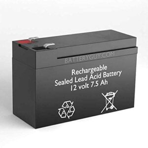 batteryguy back-ups bn600g replacement 12v 7.5ah sla battery brand equivalent (rechargeable, high rate) - qty of 1