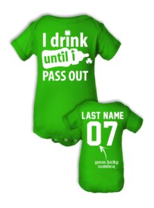 i drink until i pass out shirts baby - st patricks day shirt kids - st pattys onesie outfit