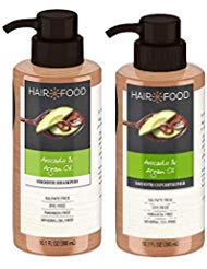 hair food - avocado & argan oil shampoo & conditioner (10.1 fl oz (300) each) - set of 2