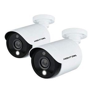 2pk 1080p hd wired cams w/ deterrent light