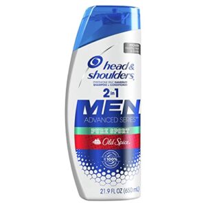 head & shoulders old spice pure sport dandruff 2 in 1 shampoo and conditioner, 21.9 fl oz