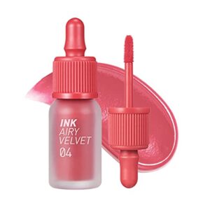 peripera ink airy velvet lip tint, liquid lip (0.14 fl oz, 004 pretty pink)