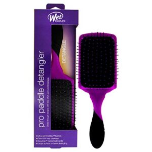 wet brush pro detangler brush paddle - purple 1 pc