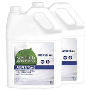 seventh generation professional liquid hand wash soap refill, unscented, 256 fl oz (pack of 2)