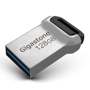 gigastone z90 128gb usb 3.2 gen1 flash drive, mini fit metal waterproof compact pen drive, reliable performance thumb drive, usb 2.0 / usb 3.0 / usb 3.1 interface compatible