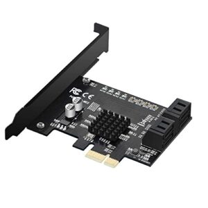 mzhou pcie 2.0 x 1 to sata 4 port adapter card marvell chipset without raid for ipfs mining and adding sata 3.0 devices