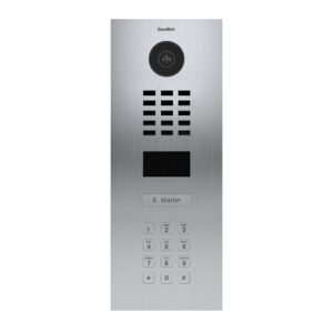 doorbird ip video door station d2101kv, stainless steel v4a brushed - salt-water and grinding dust resistant - 1 call button- keypad - poe capable