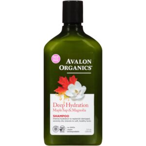 avalon organics deep hydration maple sap & magnolia shampoo, 11 fl oz