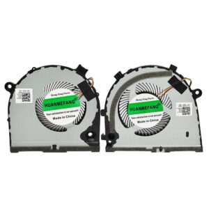 huanmefang replacement new cpu + gpu cooling fan for dell g3-3579 g3-3779 g5-5587 gaming laptop 0gwmfv 0tjhf2 fan