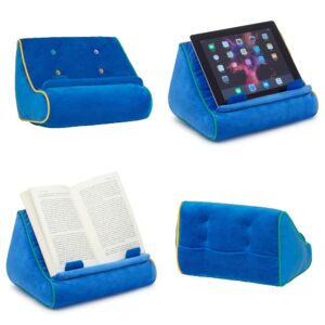 gifts for readers & writers book couch ipad stand | cushioned tablet stand & book holder| reading pillow for bed time | tablet lap rest cushion | a fun gift for book lovers