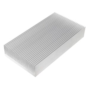 nxtop silver tone aluminium radiator heatsink heat sink 150x80x27mm， 6" x 3" x 1.1"(l*w*h)