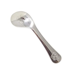 honbay stainless steel curved exercise spoon self feeding spoon for right hand (dog-bone)