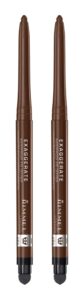 rimmel london exaggerate auto waterproof eye definer, rich brown, 2 count