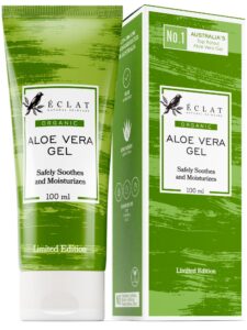 100% aloe vera gel - pure aloe vera gel, cooling & soothing for face and skin - organic aloe vera gel for sunburn relief, natural hydrating aloe gel, cold pressed aloe vera gel - face moisturizer