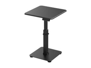 monoprice single motor sit-stand desk pedestal, 110 lbs. weight capacity, for laptops, compact computer setups, & office work - workstream collection