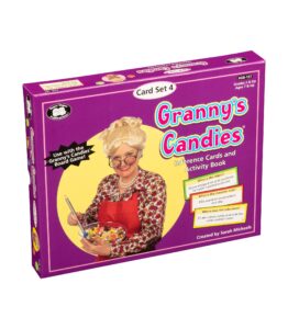 super duper publications | granny's candies® vocabulary & word meaning game inferences cards (add-on set 4) | educational learning resource for children