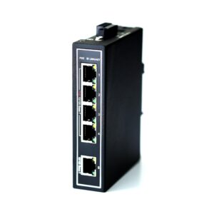 wiwav wdh-5et-poe 10/100mbps unmanaged 5-port poe industrial ethernet switches with din rail/wall-mount (ul listed,fanless,-30℃~75℃)