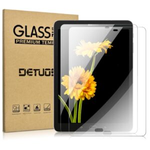 detuosi [2-pack screen protector for samsung galaxy tab s2 9.7" 2015 (sm-t810/ t813/ t817t/ t817v), ultra-clear/case friendly/touch sensitive/anti-scratch mica galaxy tab s2 9.7" tempered glass