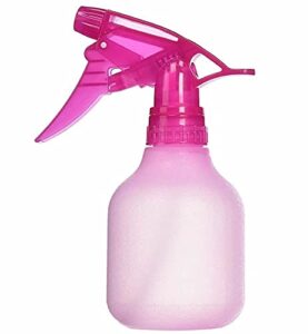 rayson empty spray bottle refillable container, fine mist sprayer trigger squirt bottle for taming hair, hair styling, watering plants, showering pets (1 pack, pink)